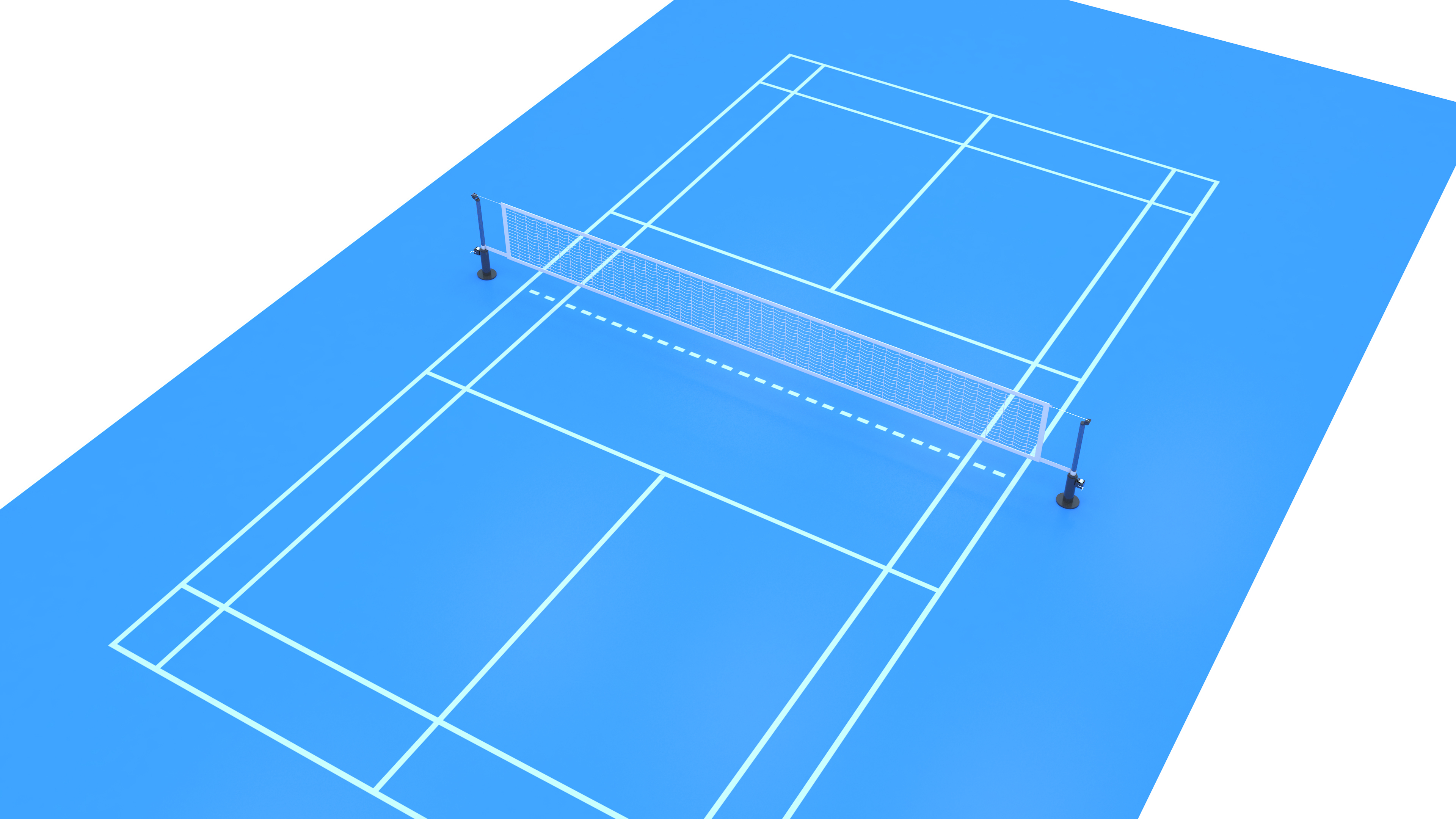 3D Badminton Court - TurboSquid 1728886