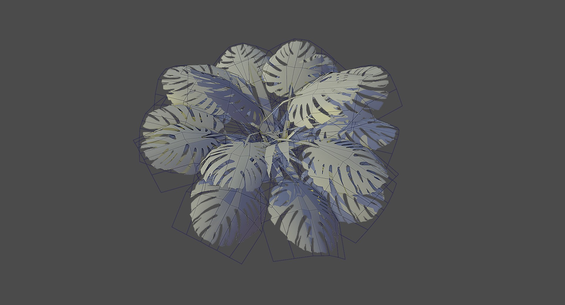 3d Model Cartoon Bush 02