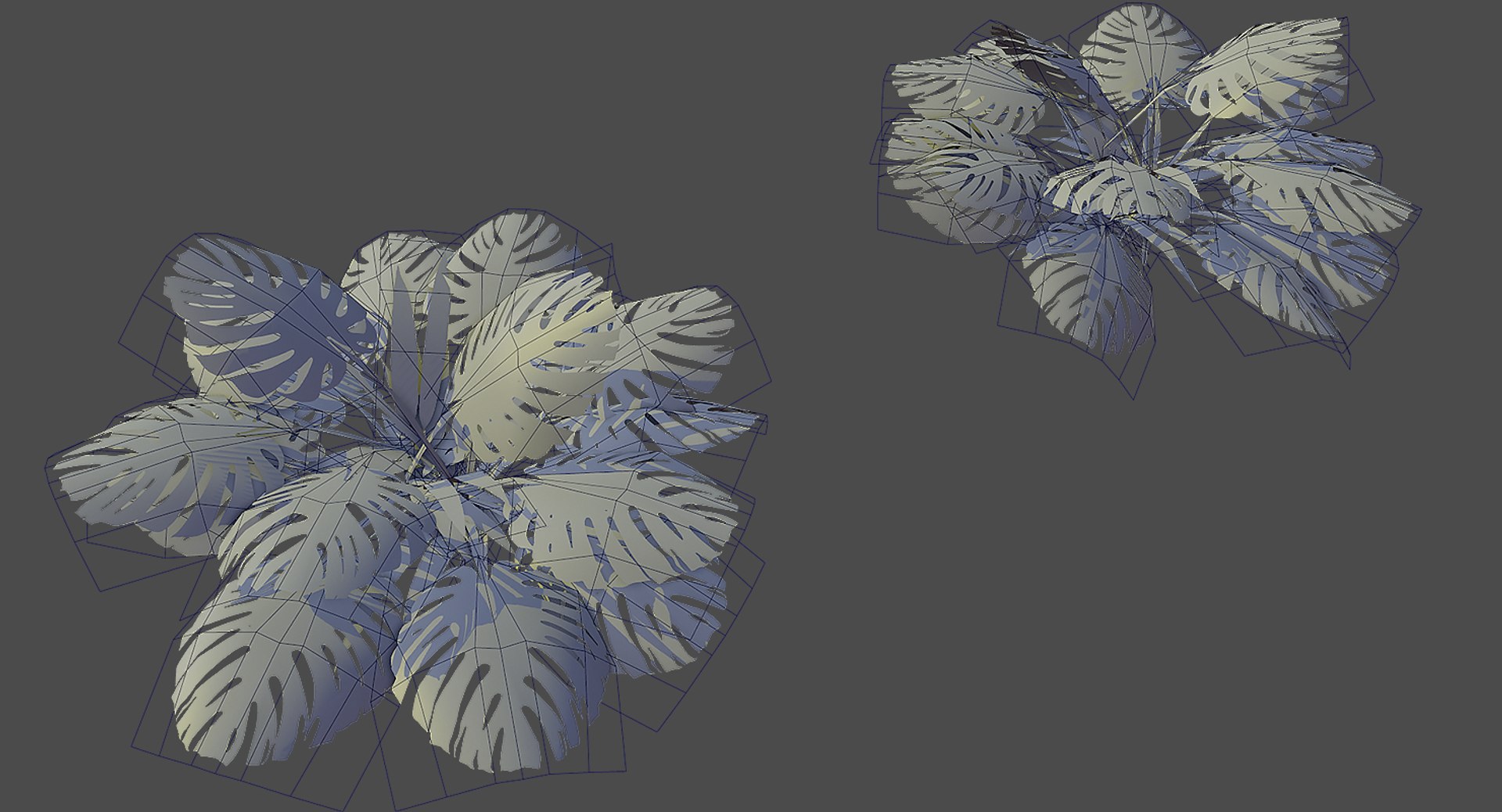 3d Model Cartoon Bush 02