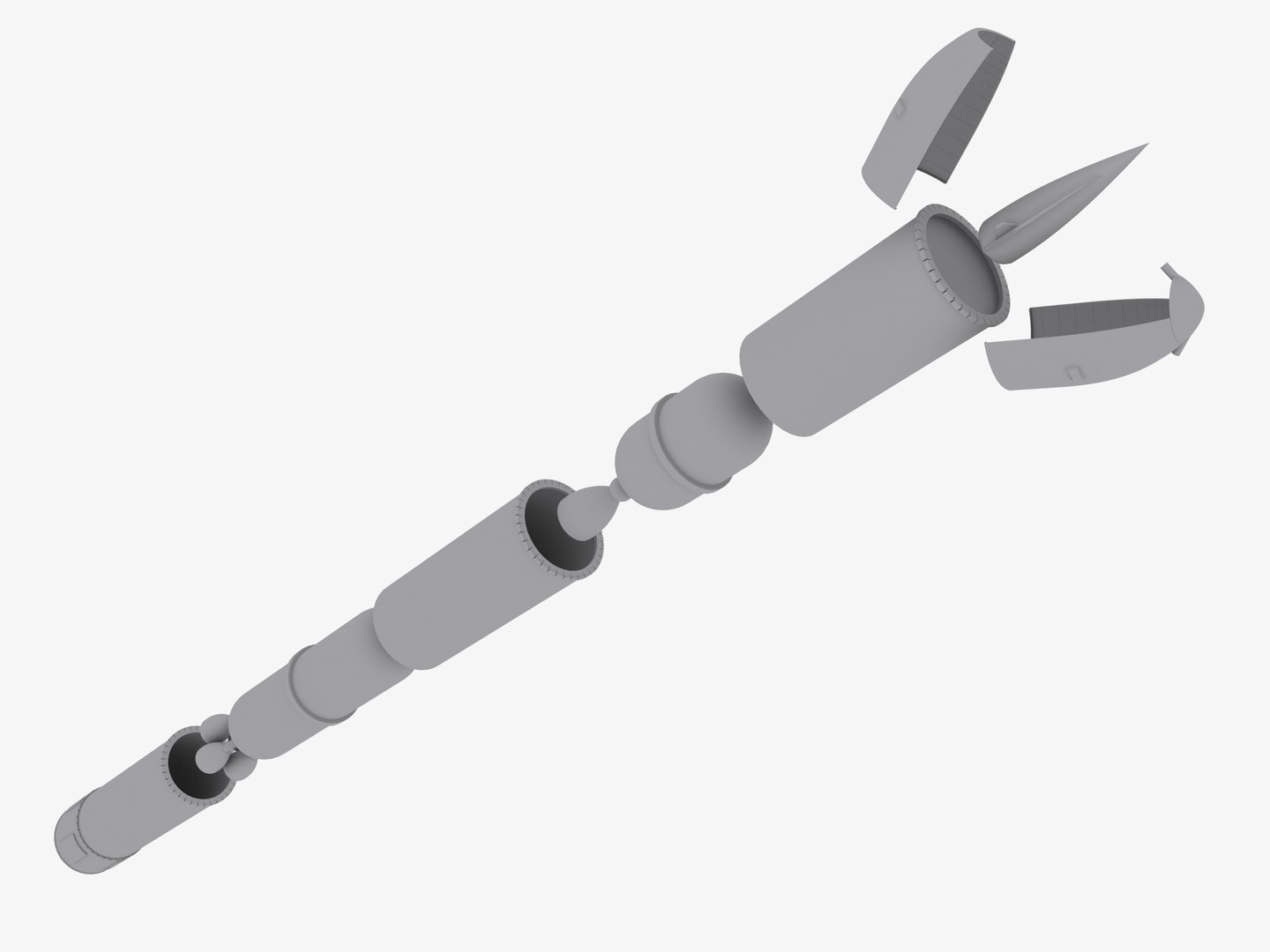 3D Russian RS-28 Sarmat Missile Model - TurboSquid 2073428