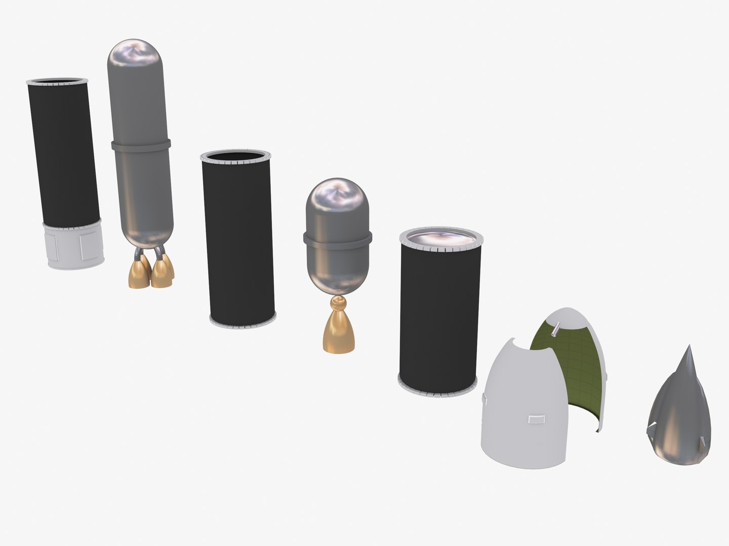 3D Russian RS-28 Sarmat Missile Model - TurboSquid 2073428