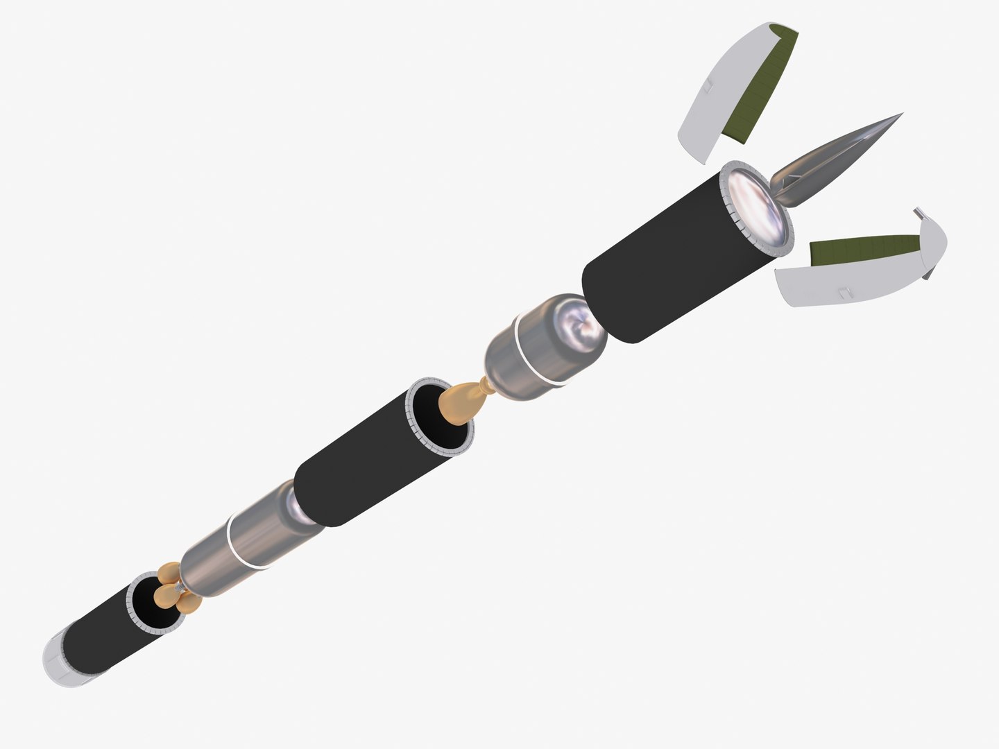 3D Russian RS-28 Sarmat Missile Model - TurboSquid 2073428