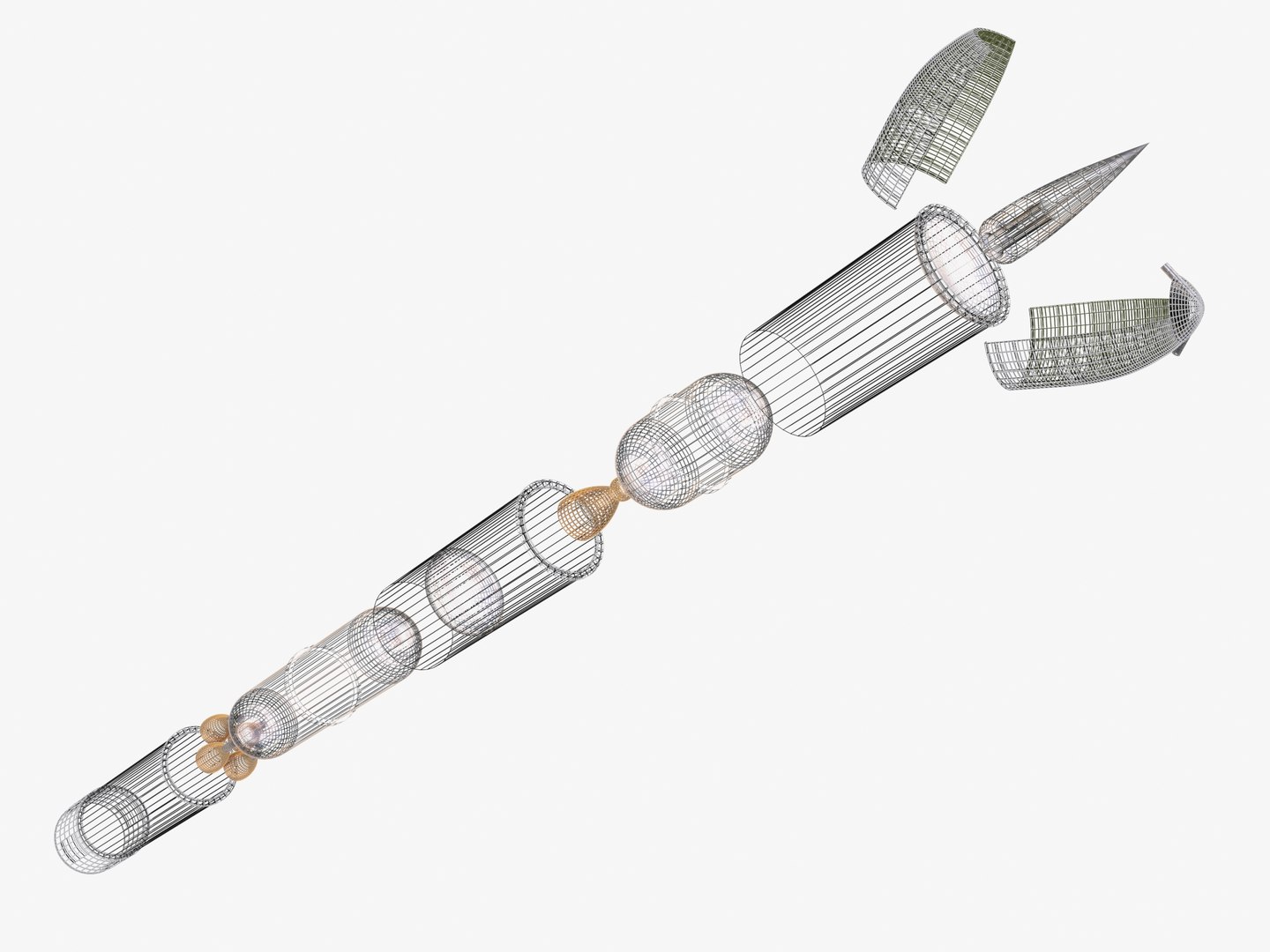 3D Russian RS-28 Sarmat Missile Model - TurboSquid 2073428