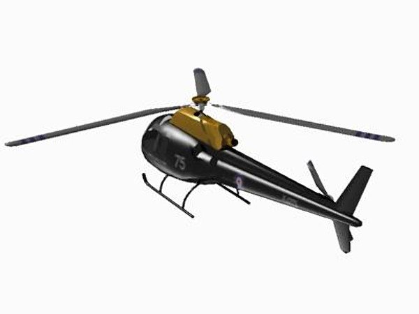 3d model squirrel helicopter raf