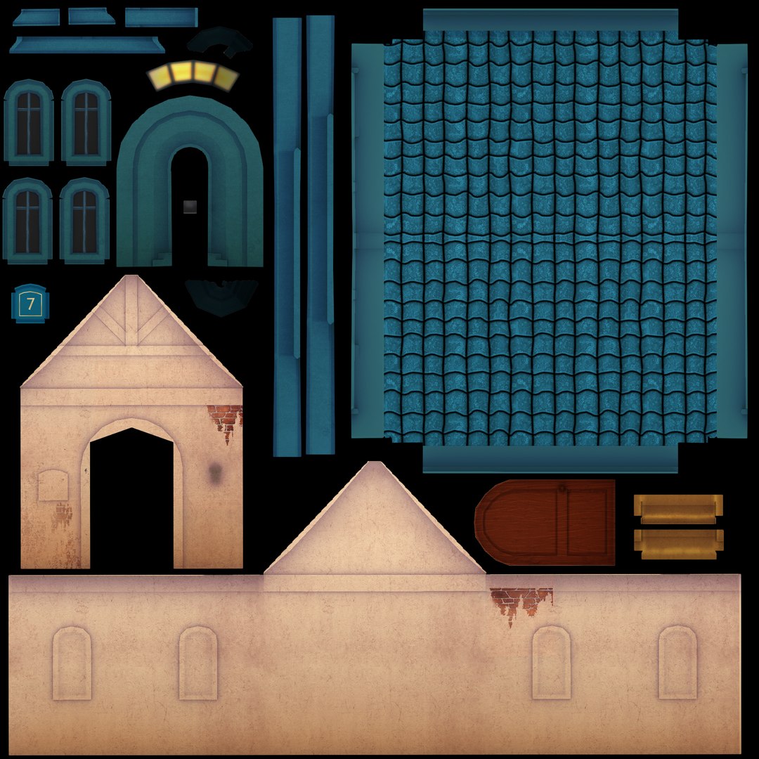 3d Model Of Cartoon Props