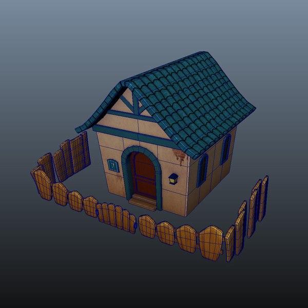 3d model of cartoon props