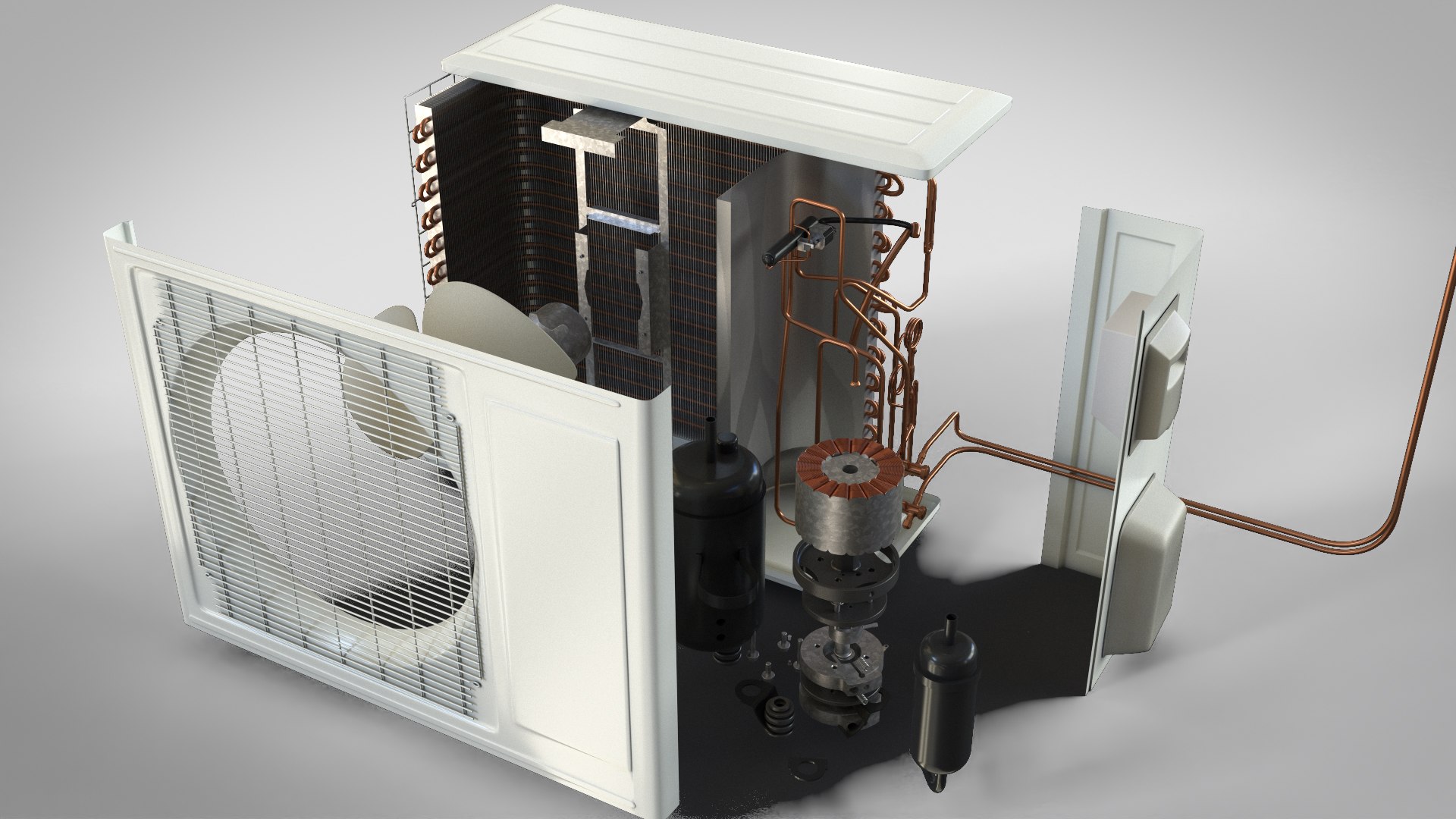 Air Conditioner Cooler Split 3D Model - TurboSquid 1998293