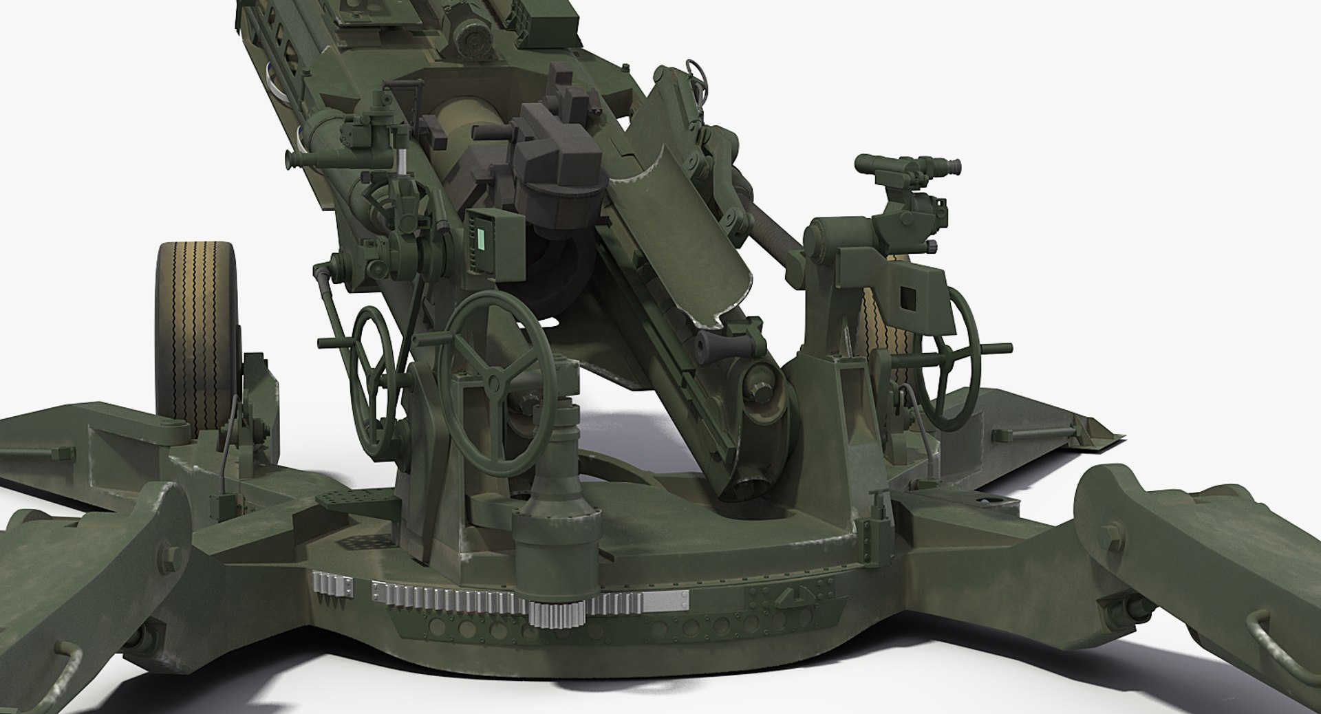 3D model howitzer m777 155mm rigged - TurboSquid 1313941