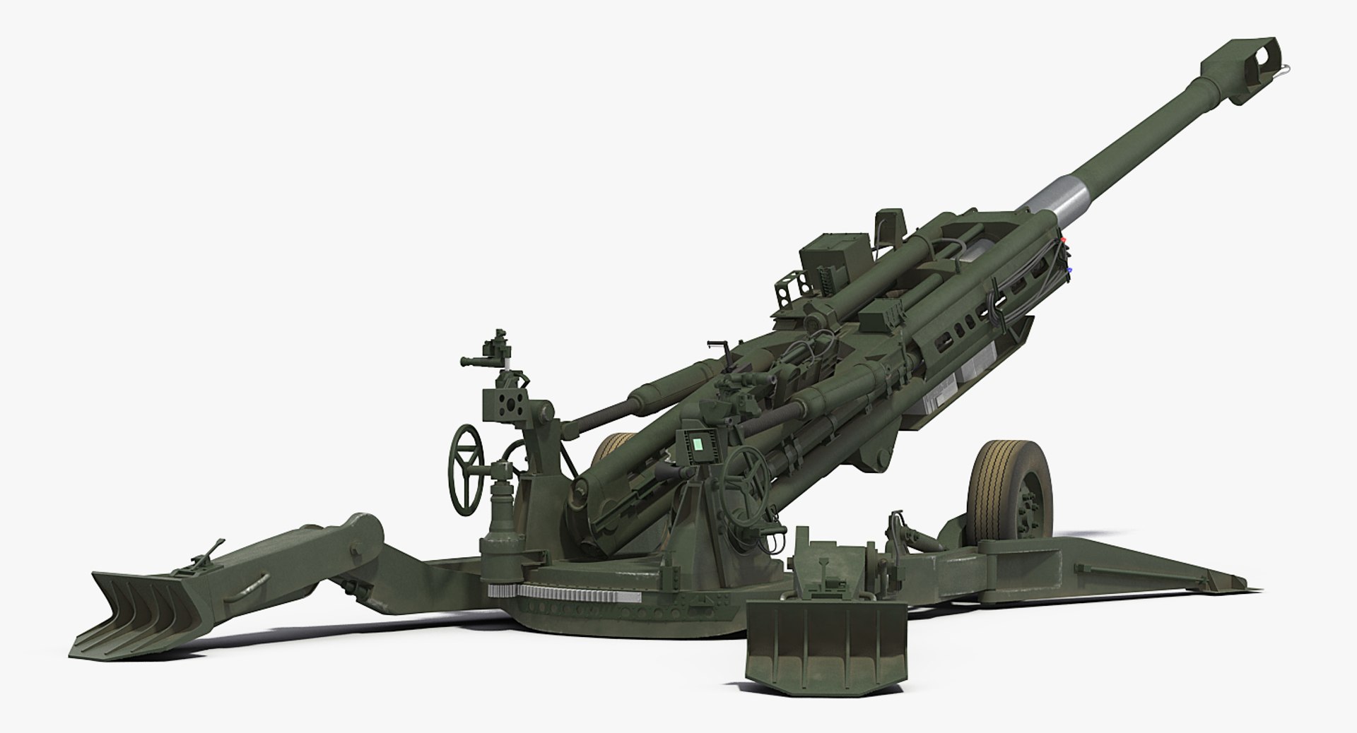 3D model howitzer m777 155mm rigged - TurboSquid 1313941
