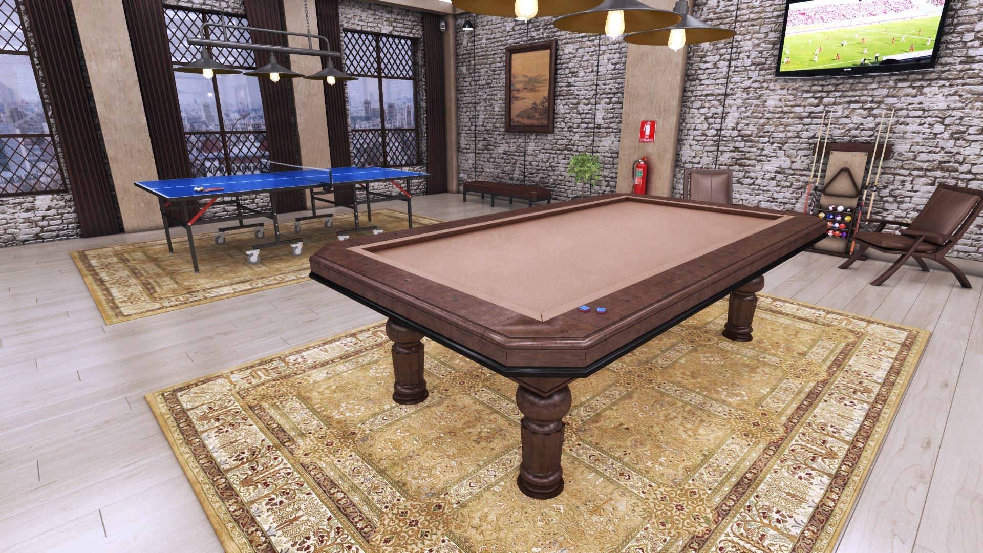 Realistic billlard ping pong 3D model - TurboSquid 1500211