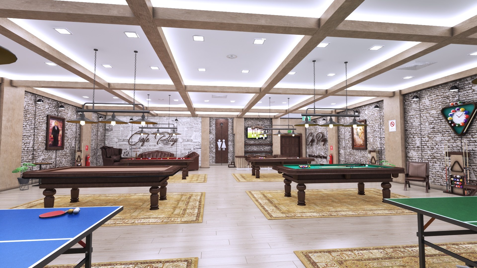 Realistic Billlard Ping Pong 3D Model - TurboSquid 1500211