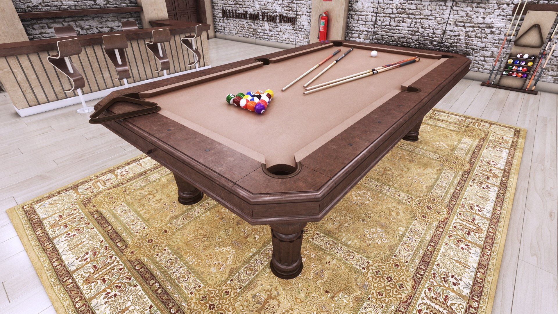 Realistic Billlard Ping Pong 3D Model - TurboSquid 1500211