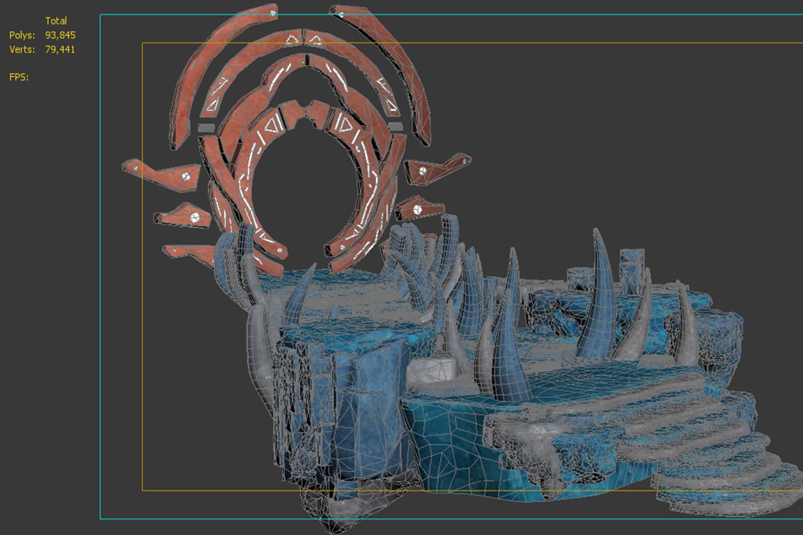 Entrance crypt skull cave 3D model - TurboSquid 1630888