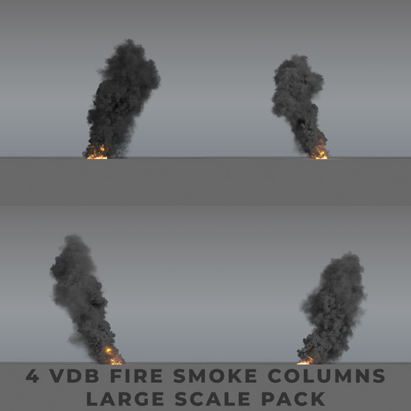 Smoke column pack model - TurboSquid 1647059