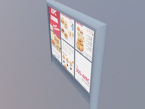 Menu Board 3D Models for Download | TurboSquid