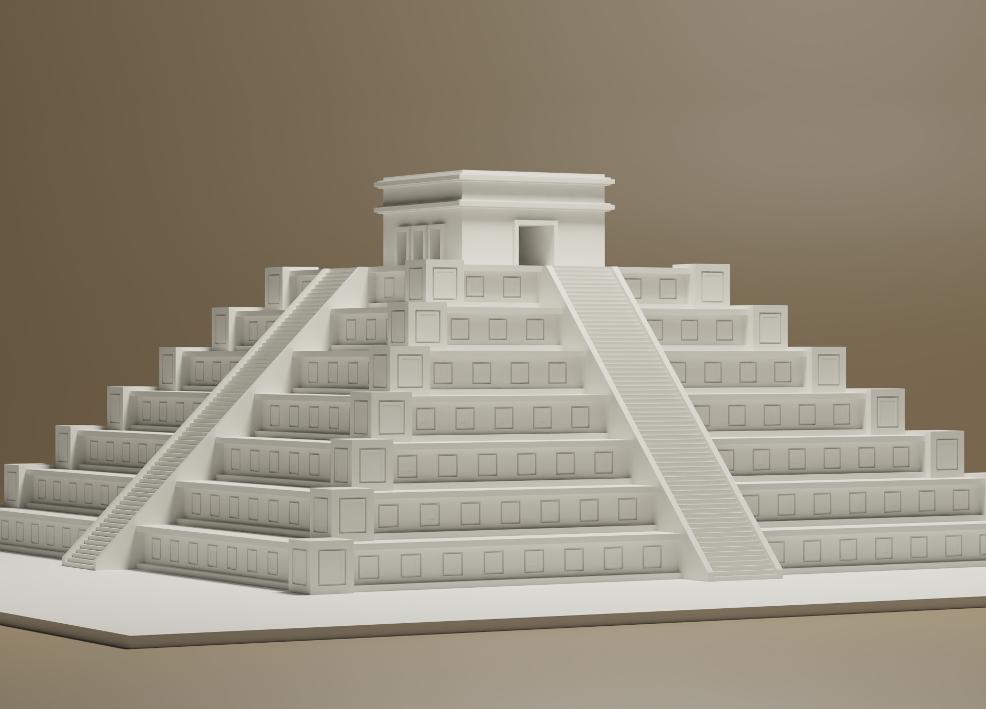 modelo 3d Pirámide maya de dibujos animados - TurboSquid 1659736