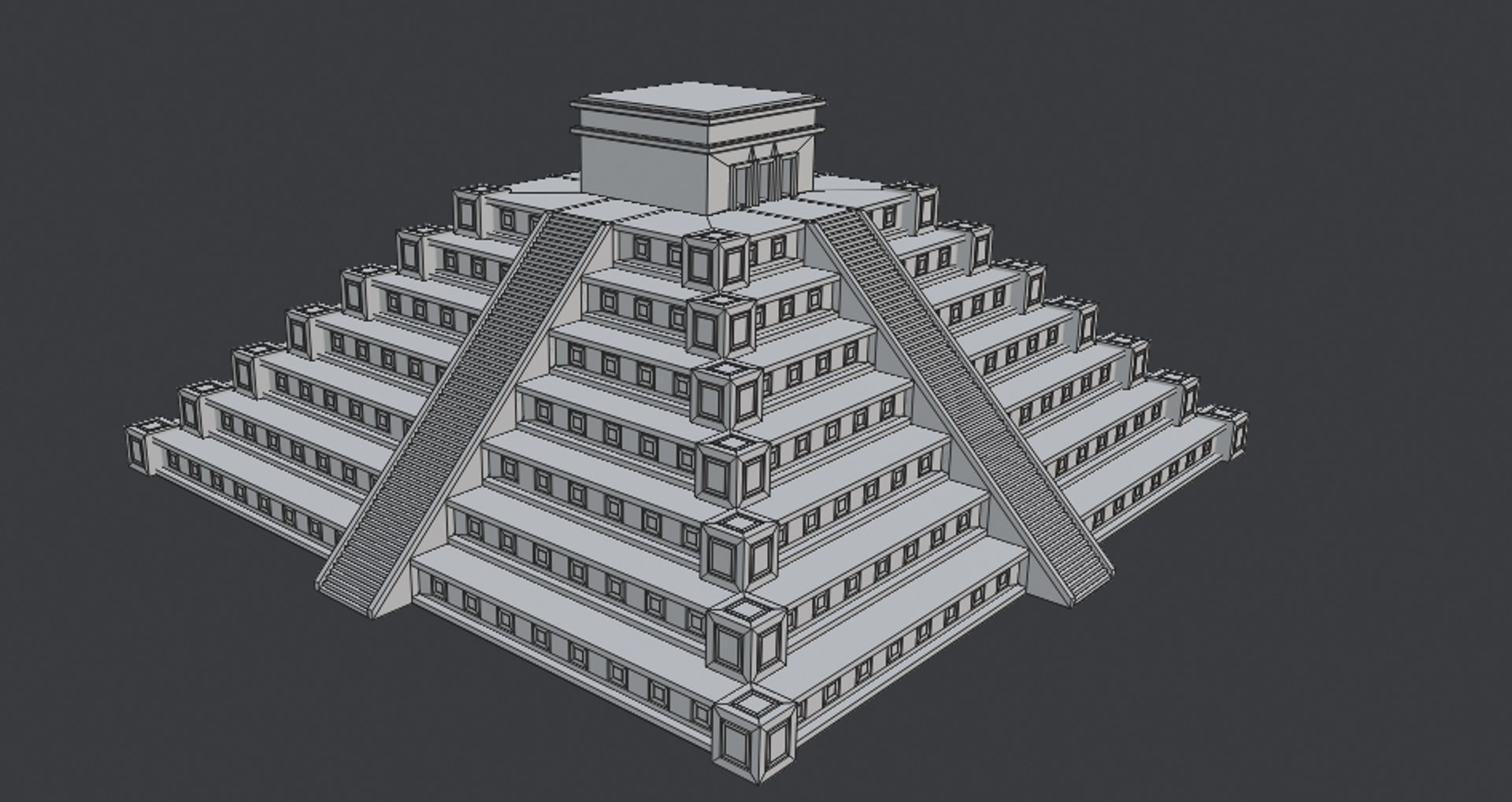 3D Cartoon Mayan Pyramid - TurboSquid 1659736