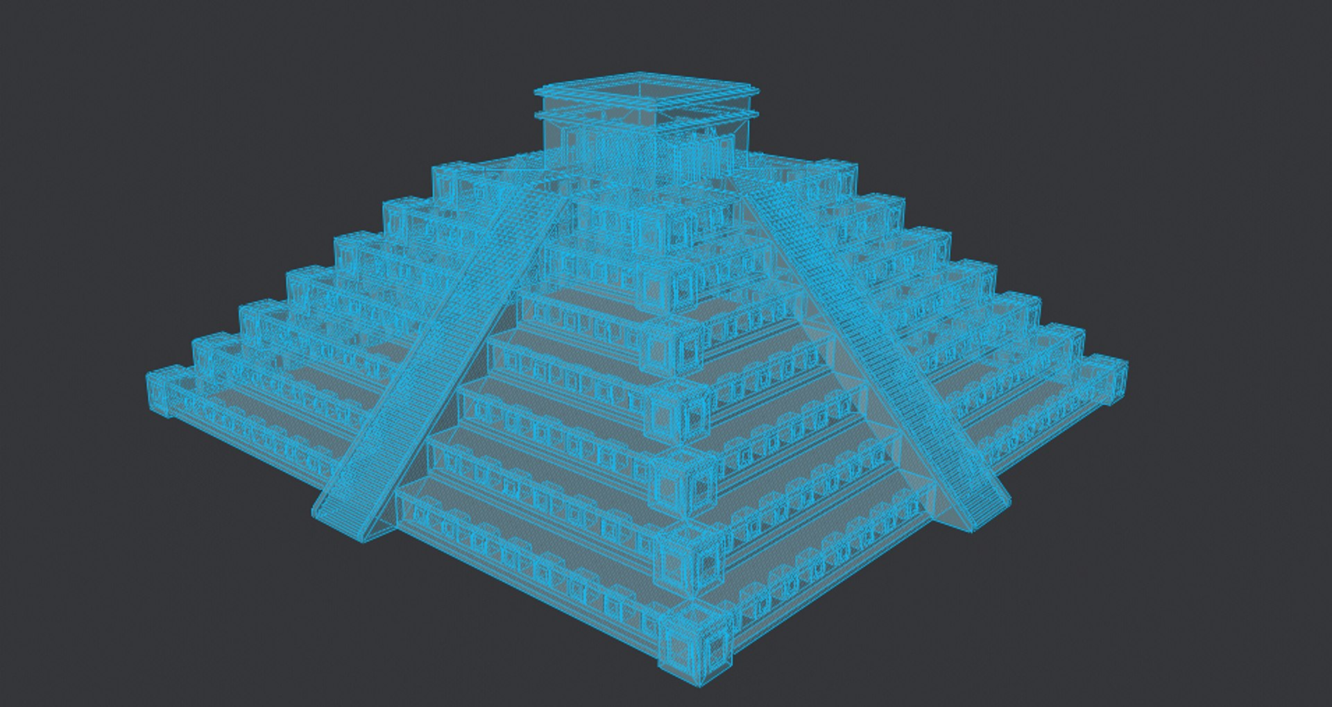 3D Cartoon Mayan Pyramid - TurboSquid 1659736