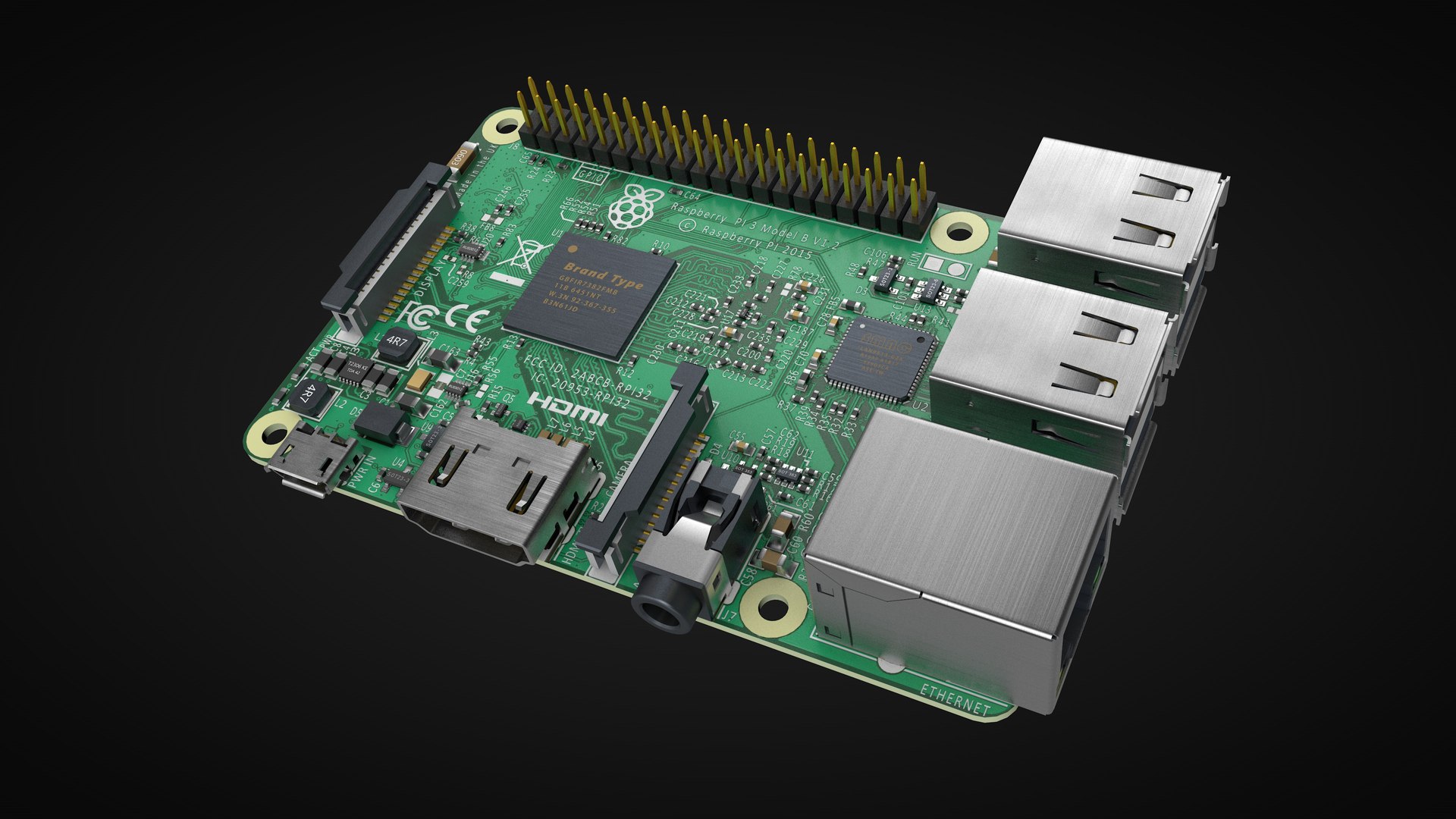 Pi Raspberry 3D Model - TurboSquid 1325601