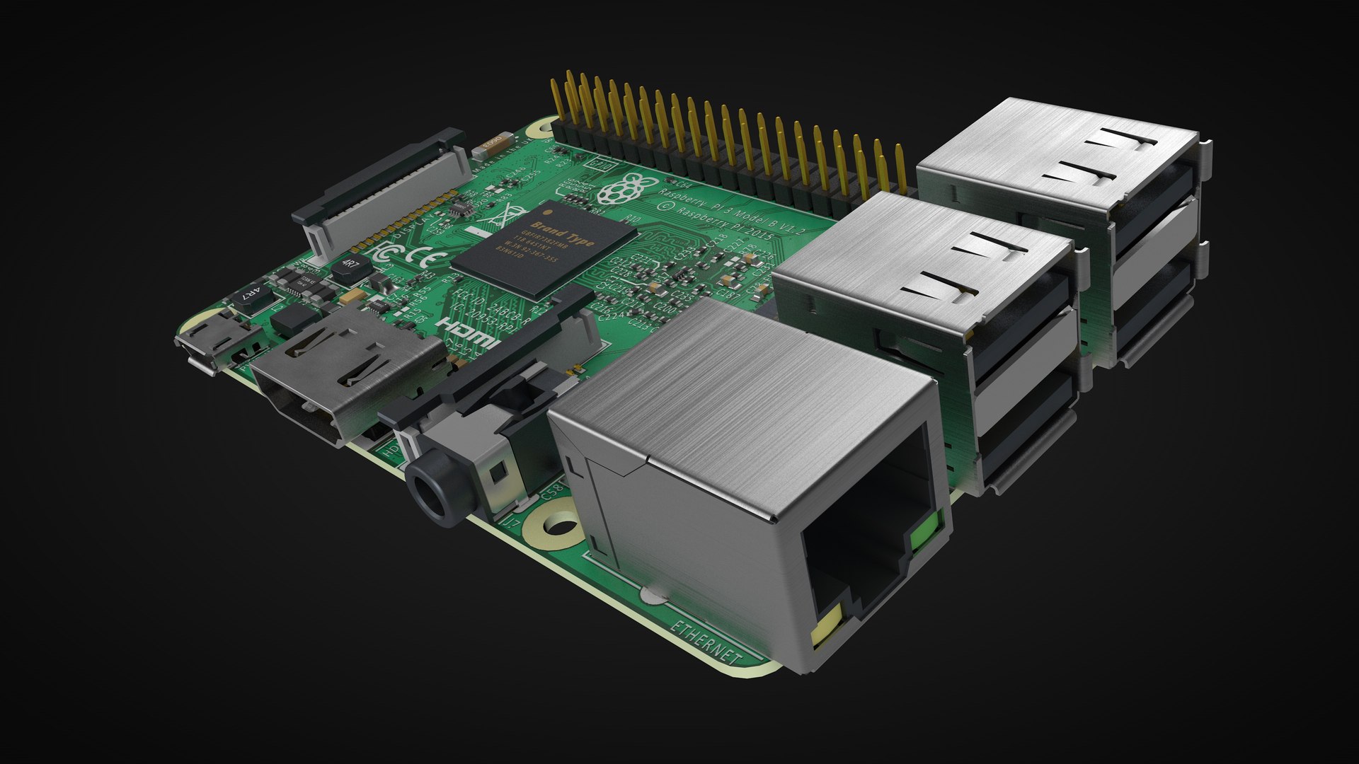 Pi Raspberry 3D Model - TurboSquid 1325601