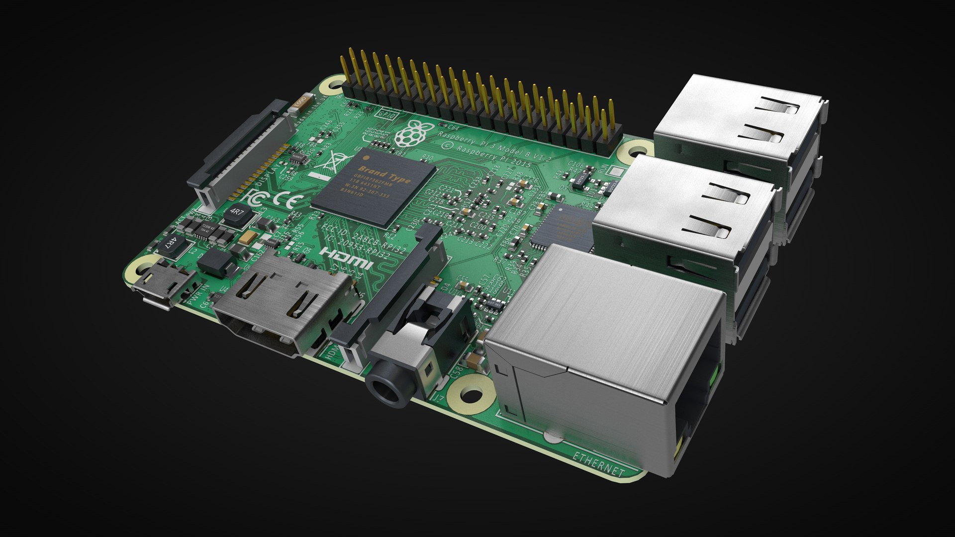 Pi Raspberry 3D Model - TurboSquid 1325601