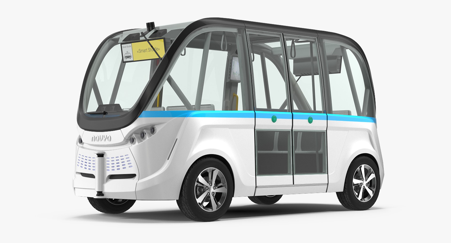 3D Driverless Minibus Electric Generic - TurboSquid 1329105