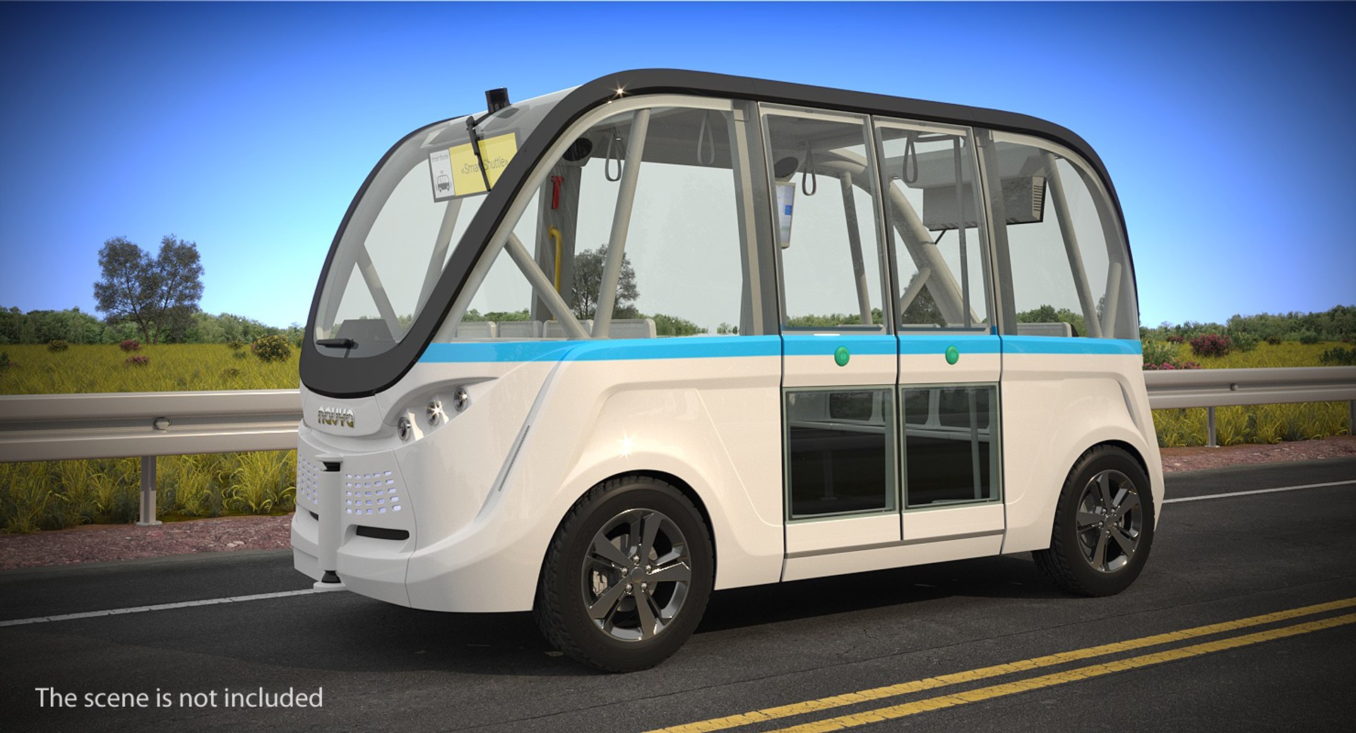 3D Driverless Minibus Electric Generic - TurboSquid 1329105