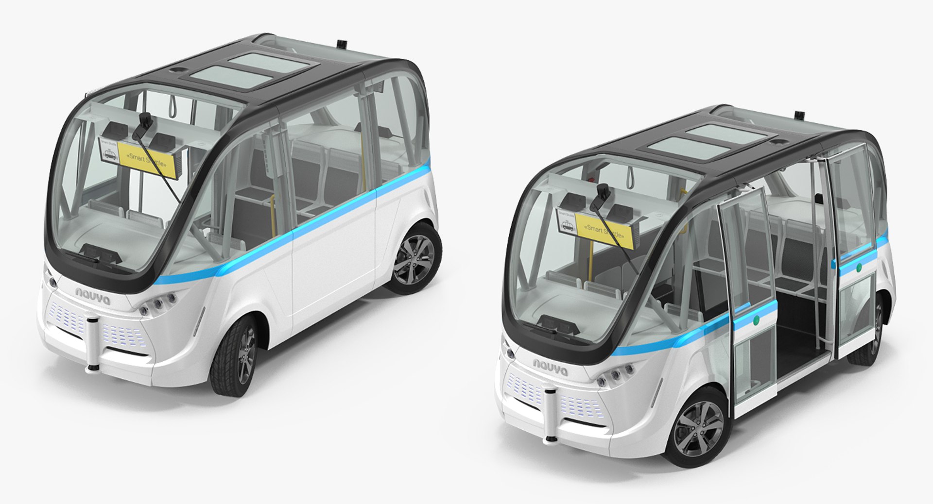 3D Driverless Minibus Electric Generic - TurboSquid 1329105