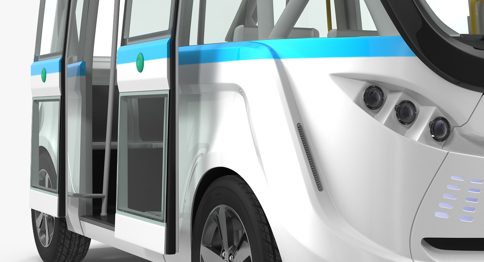 3D Driverless Minibus Electric Generic - TurboSquid 1329105