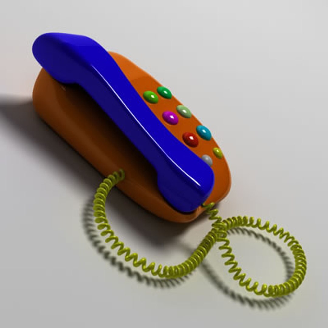 Cartoon Phone 3d Model