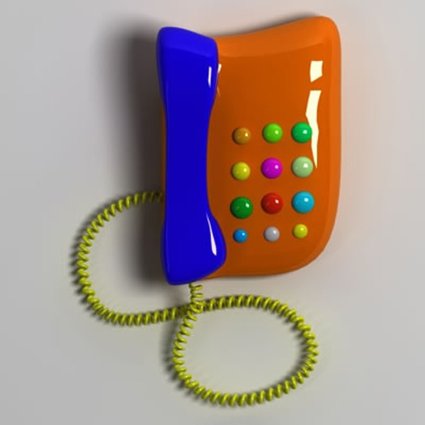 modelo 3d teléfono de dibujos animados - TurboSquid 425886