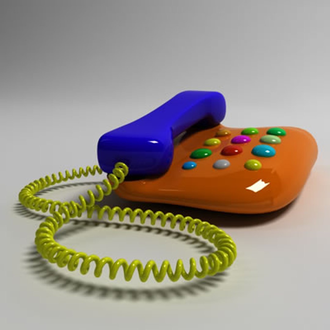 Cartoon Phone 3d Model