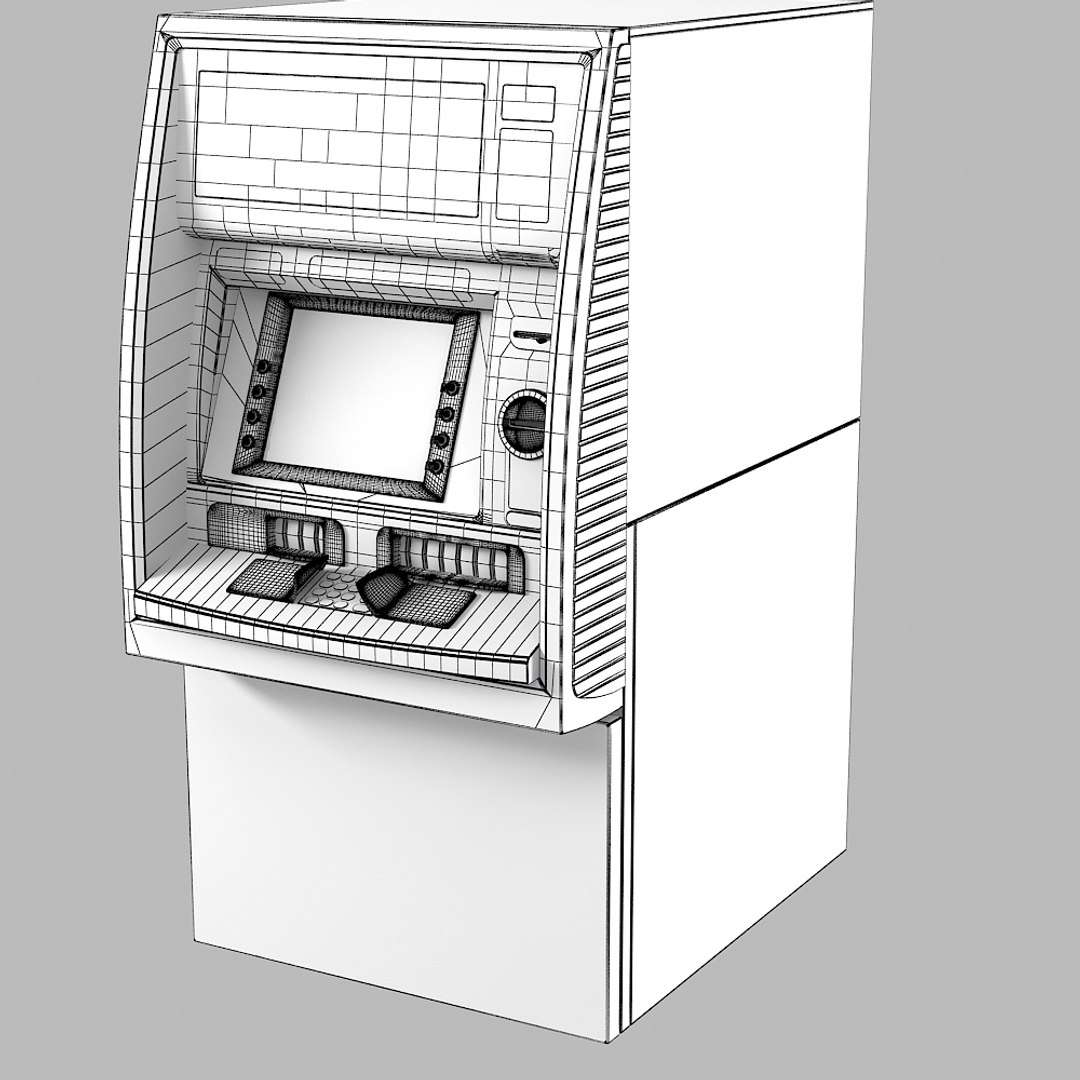 3d Model Atm Cash Machine