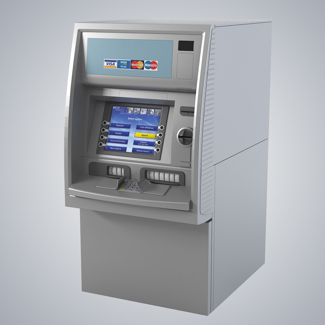 3d Model Atm Cash Machine