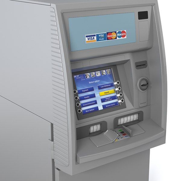 3d model atm cash machine