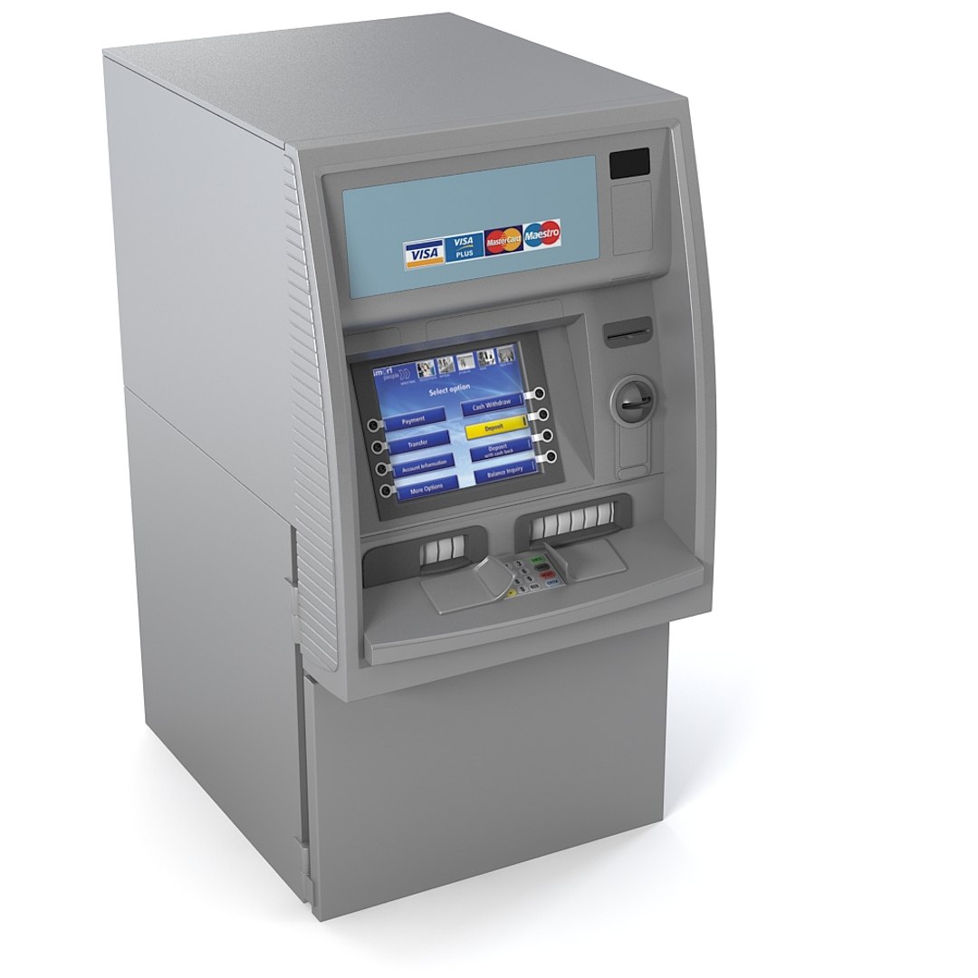 3d Model Atm Cash Machine
