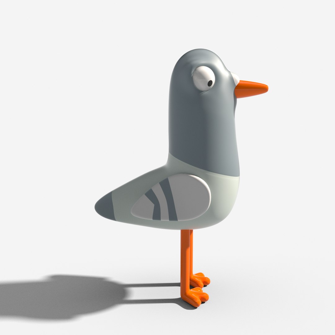 3D Pigeon Cartoon Model - TurboSquid 1462351