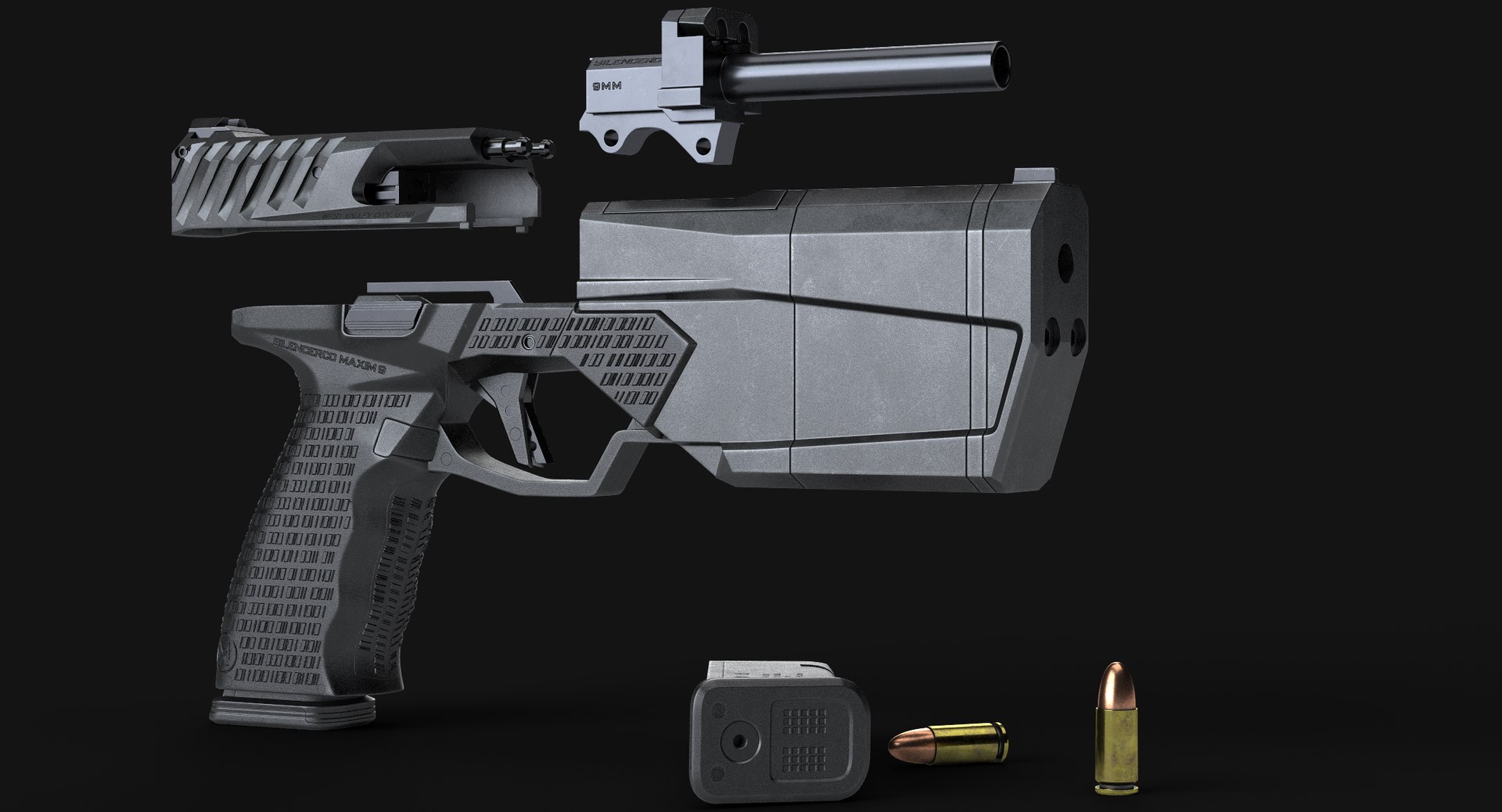 Silencerco Maxim 9 Model - TurboSquid 1228320