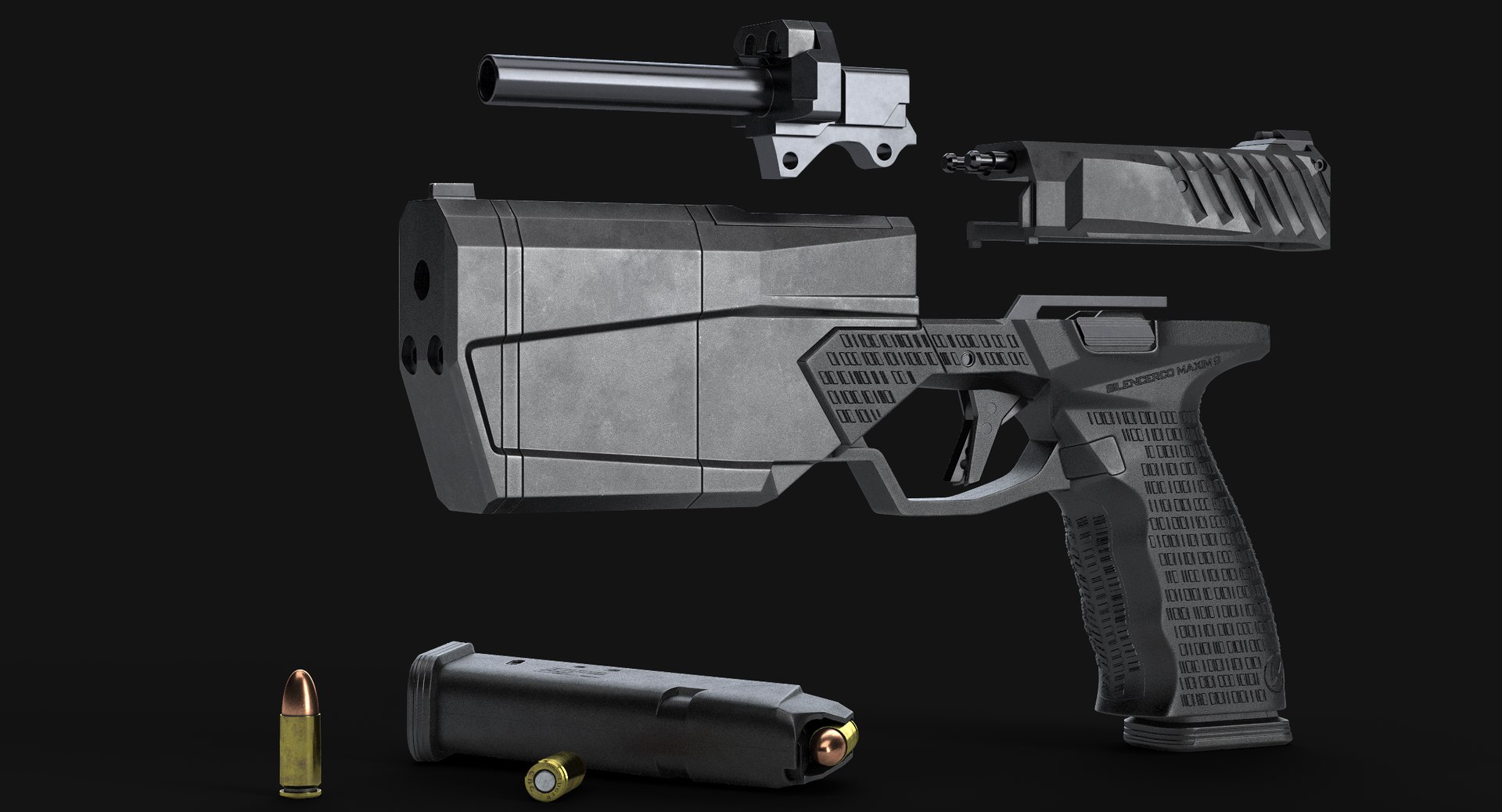 Silencerco Maxim 9 Model - TurboSquid 1228320