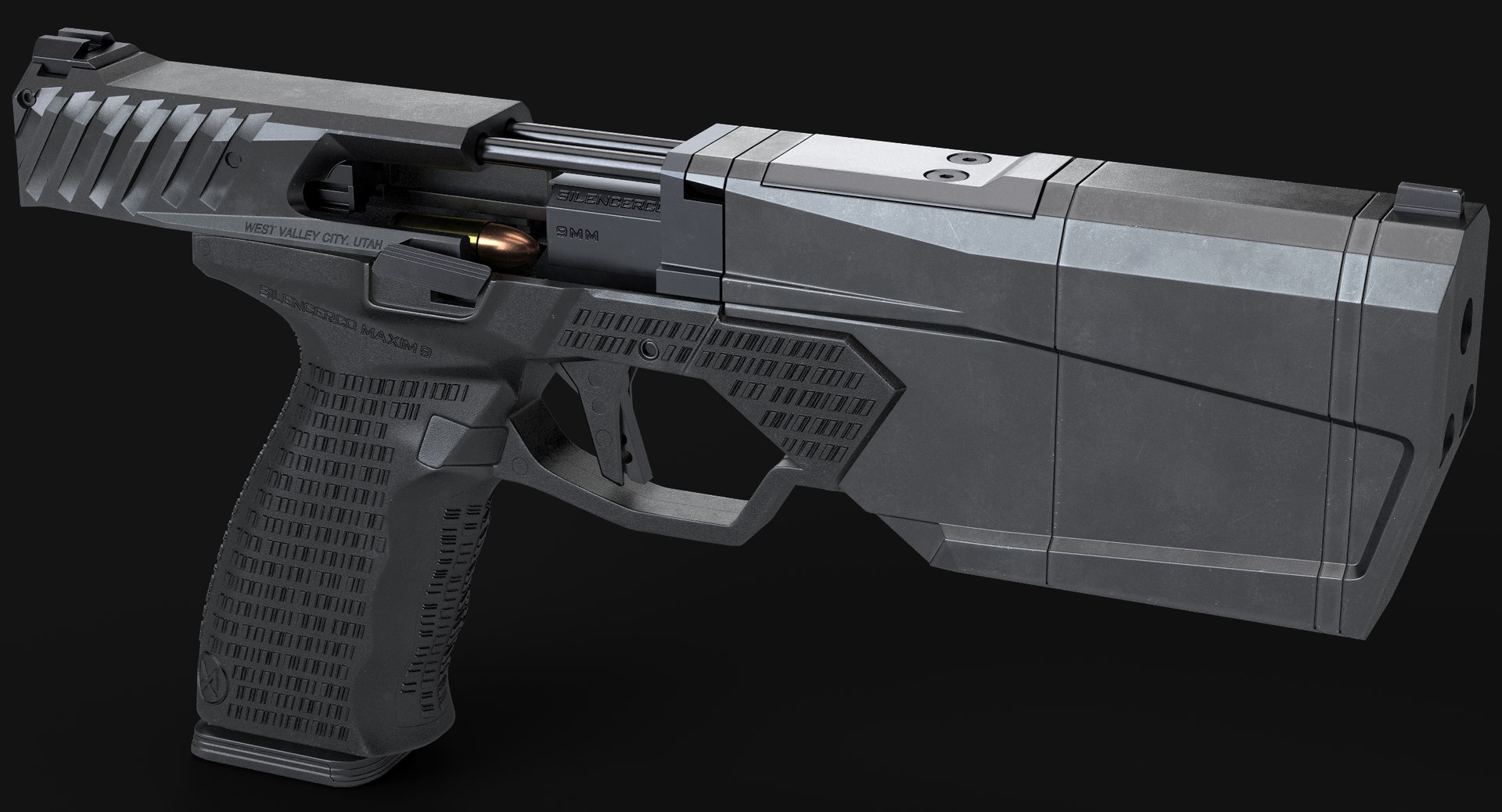 Silencerco Maxim 9 Model - TurboSquid 1228320