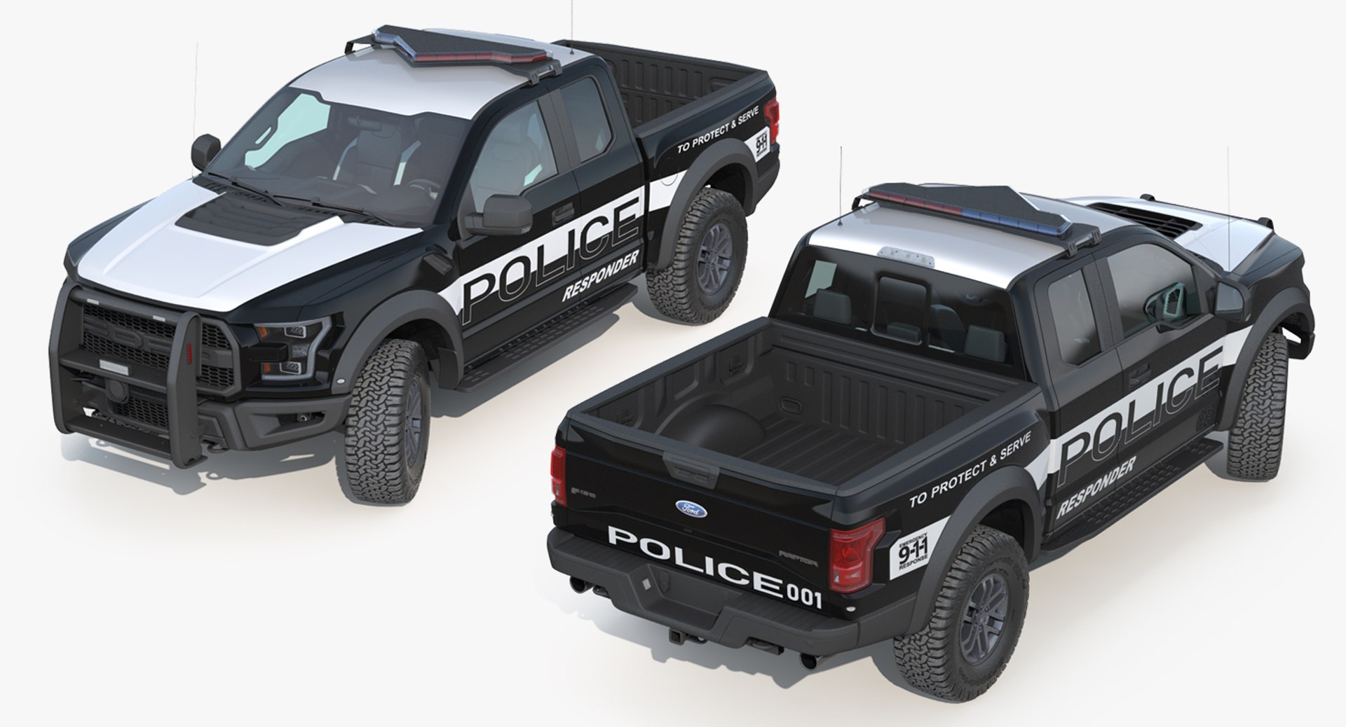 F150 Raptor Police Interceptor 3D Model - TurboSquid 1242846