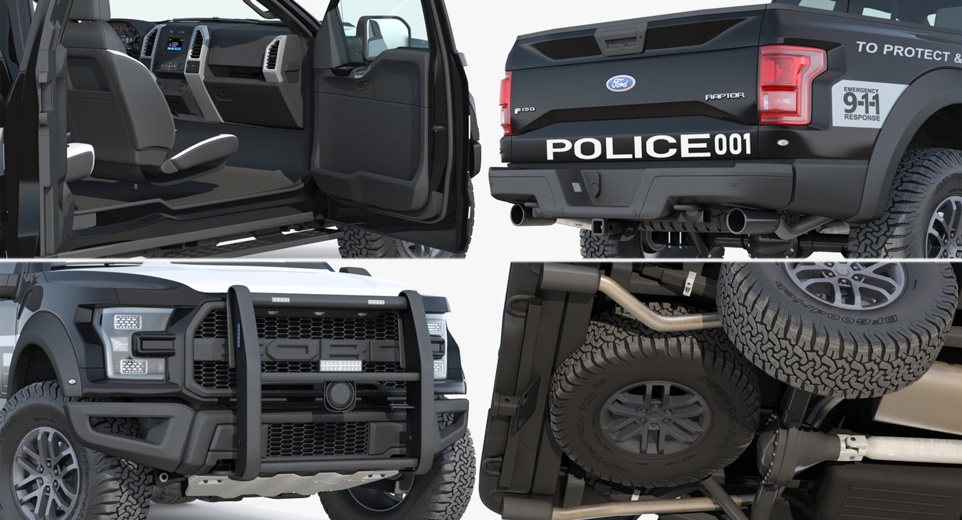 F150 Raptor Police Interceptor 3D Model - TurboSquid 1242846