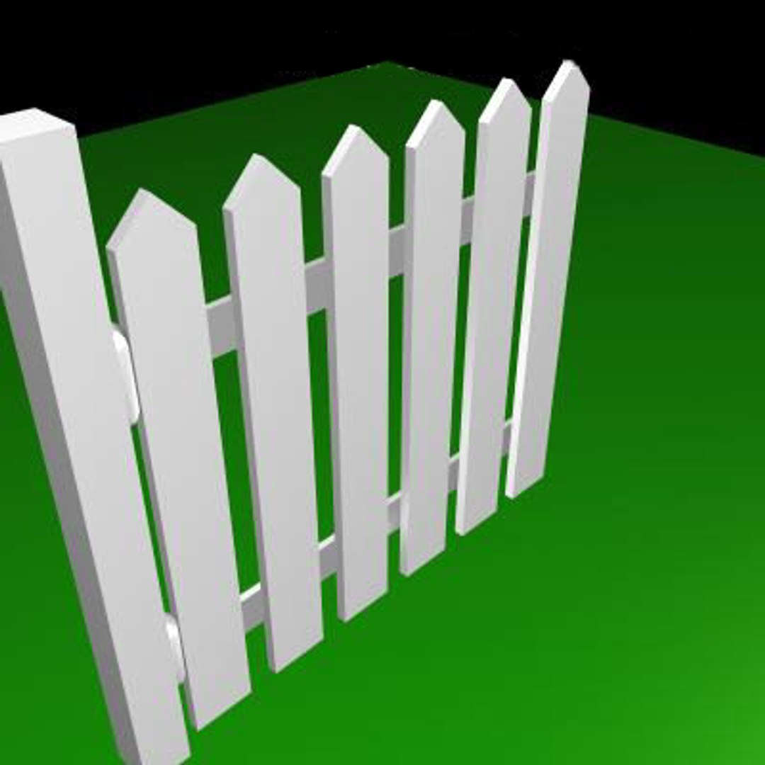 3d Picket Fence Model