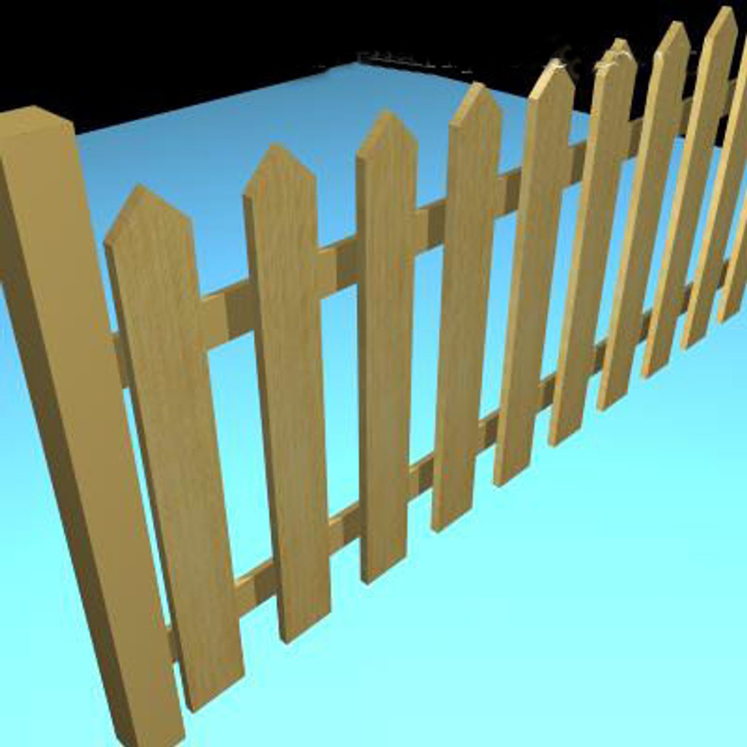 3d Picket Fence Model