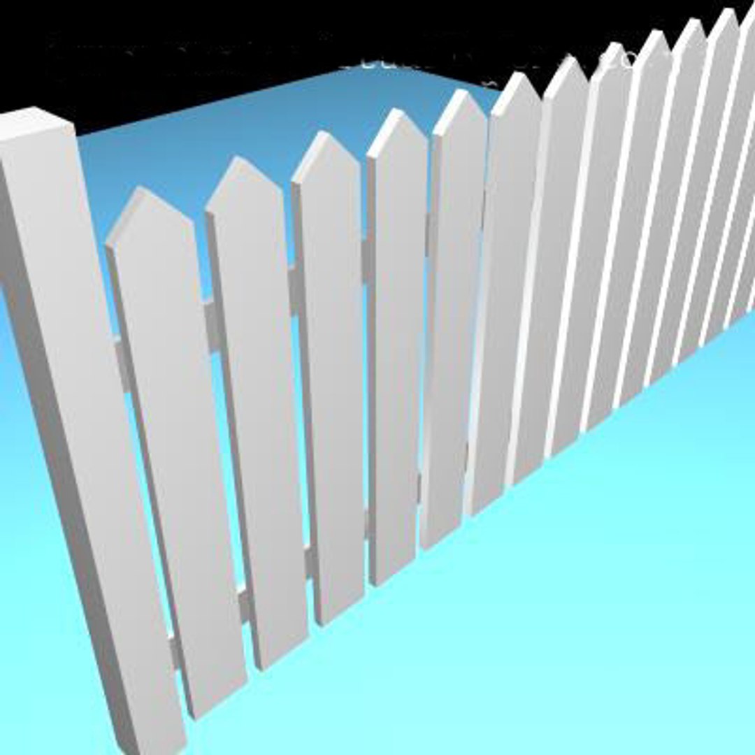 3d Picket Fence Model