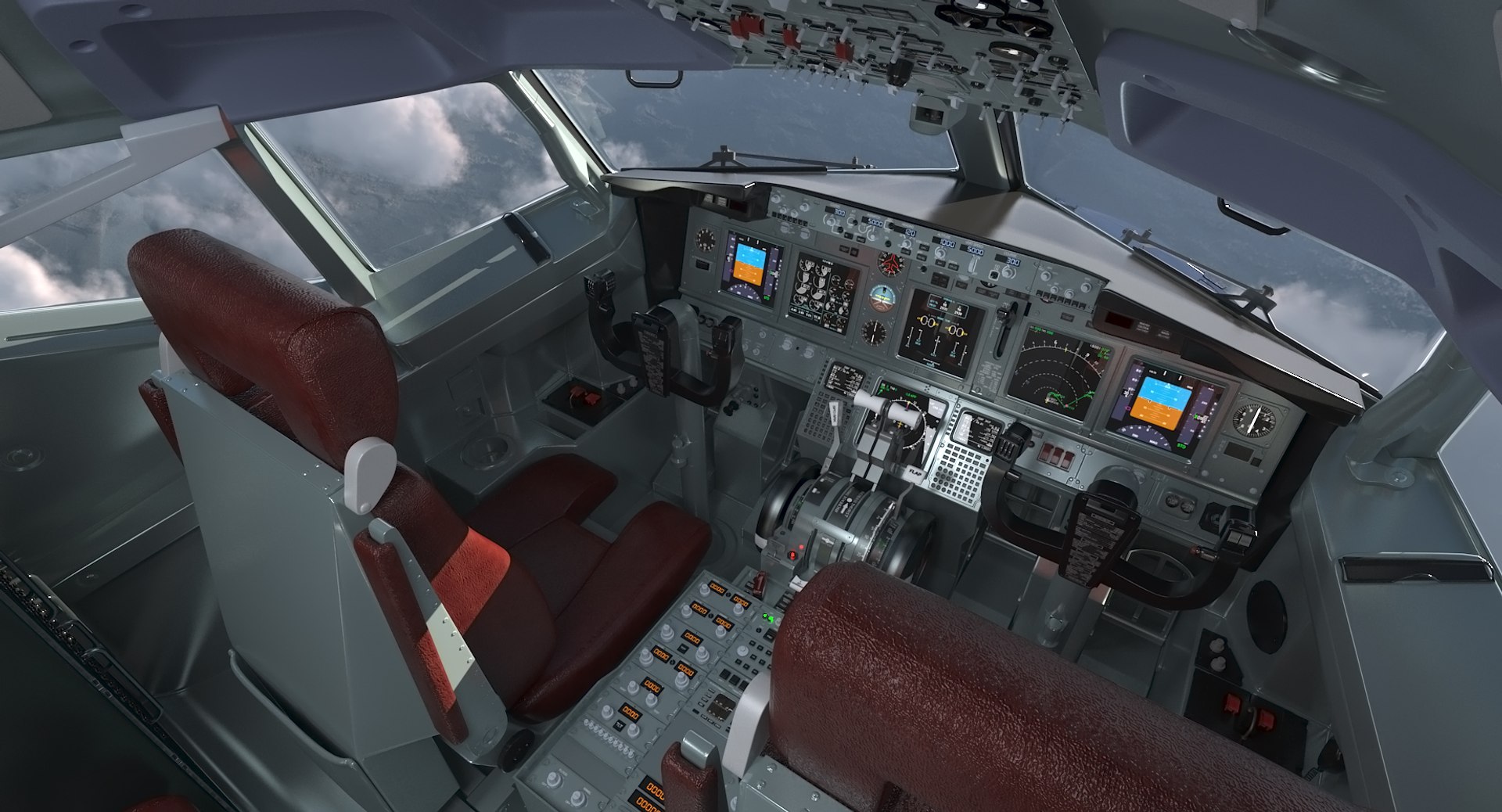 Boeing 737 Cockpit 3D Model - TurboSquid 1188630