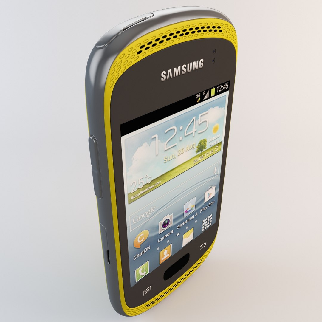 obj yellow samsung galaxy cellphone