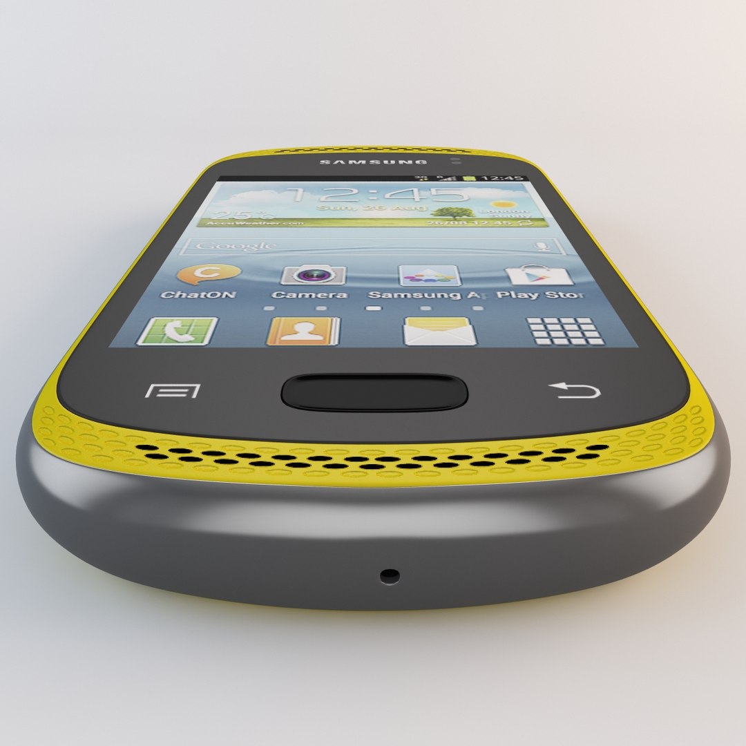 obj yellow samsung galaxy cellphone