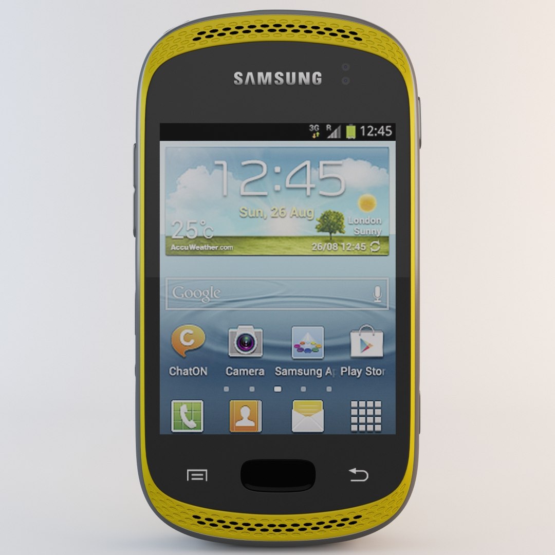 obj yellow samsung galaxy cellphone