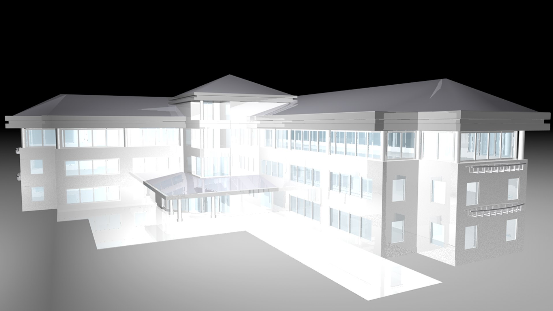 3d Model Corporate Building